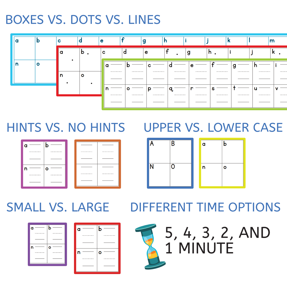 Montessori-Inspired Printing Practice – Timed Manuscript Writing for F ...
