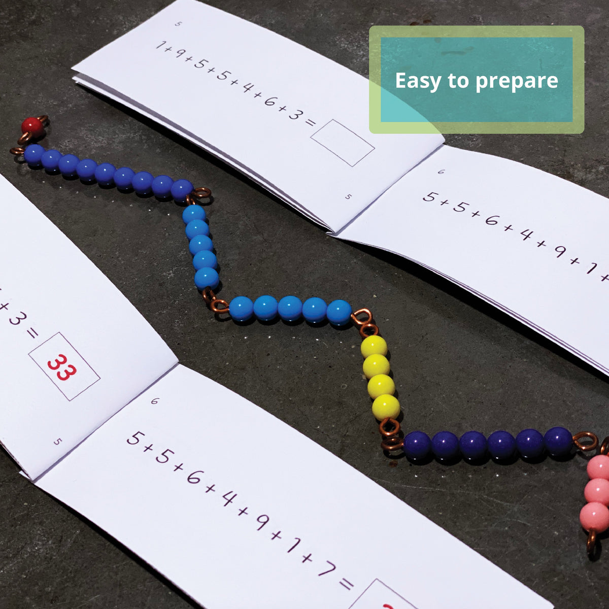 Montessori Math Addition Snake Game Bundle for Facts Practice ...