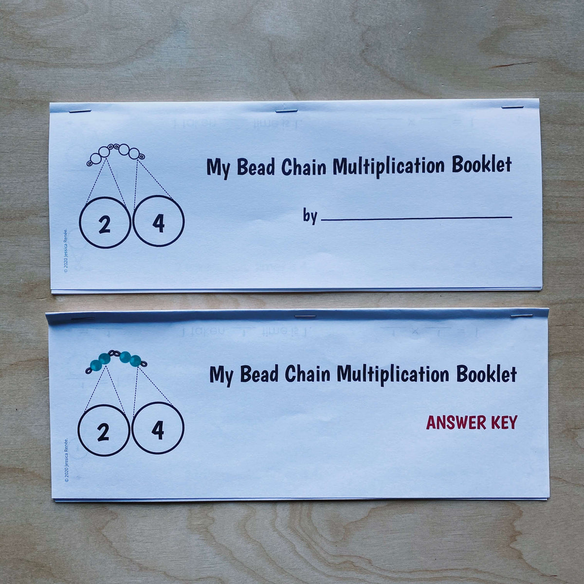 Montessori Bead Chain Multiplication Booklet – JRMontessori