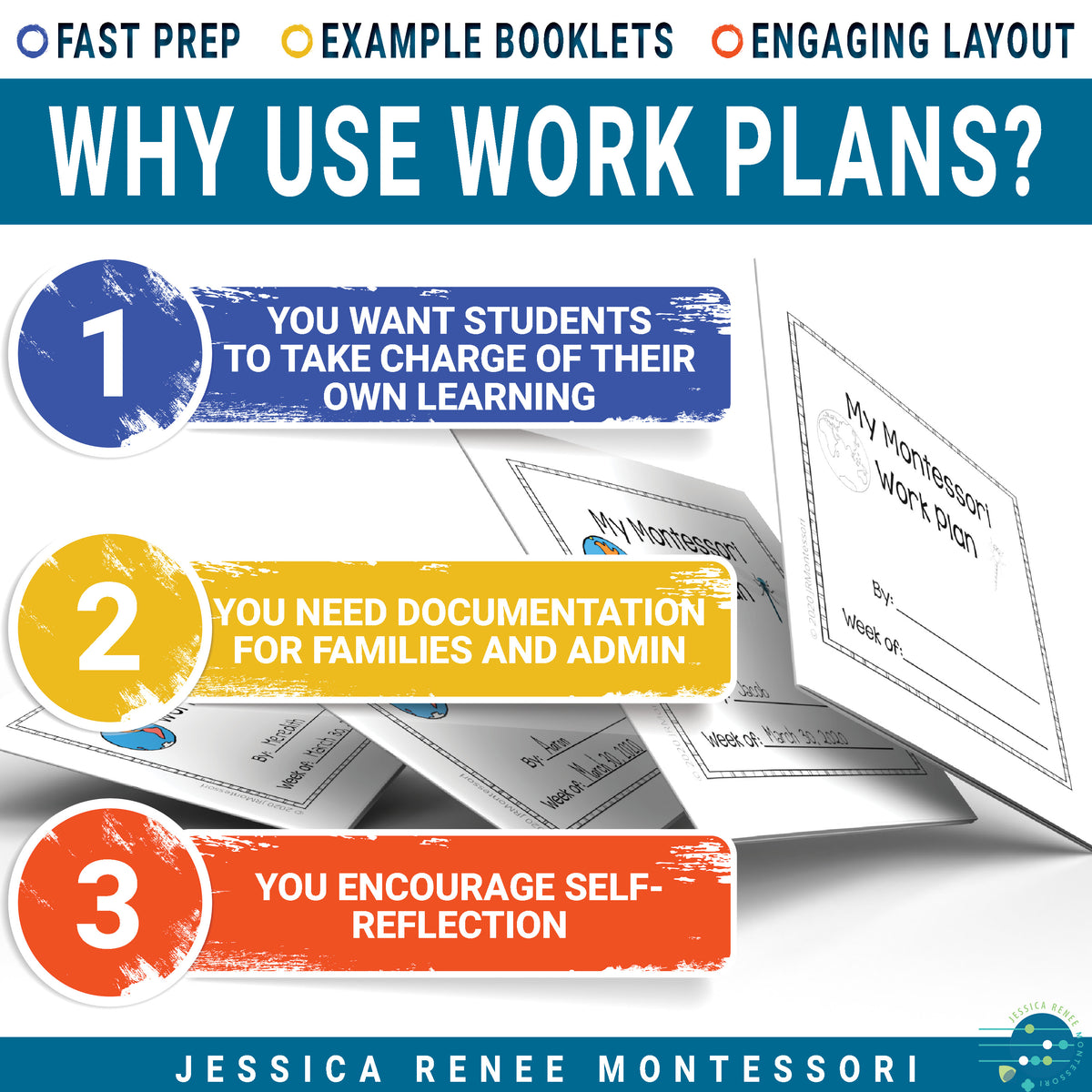 Montessori Work Plan Mini Booklet – JRMontessori