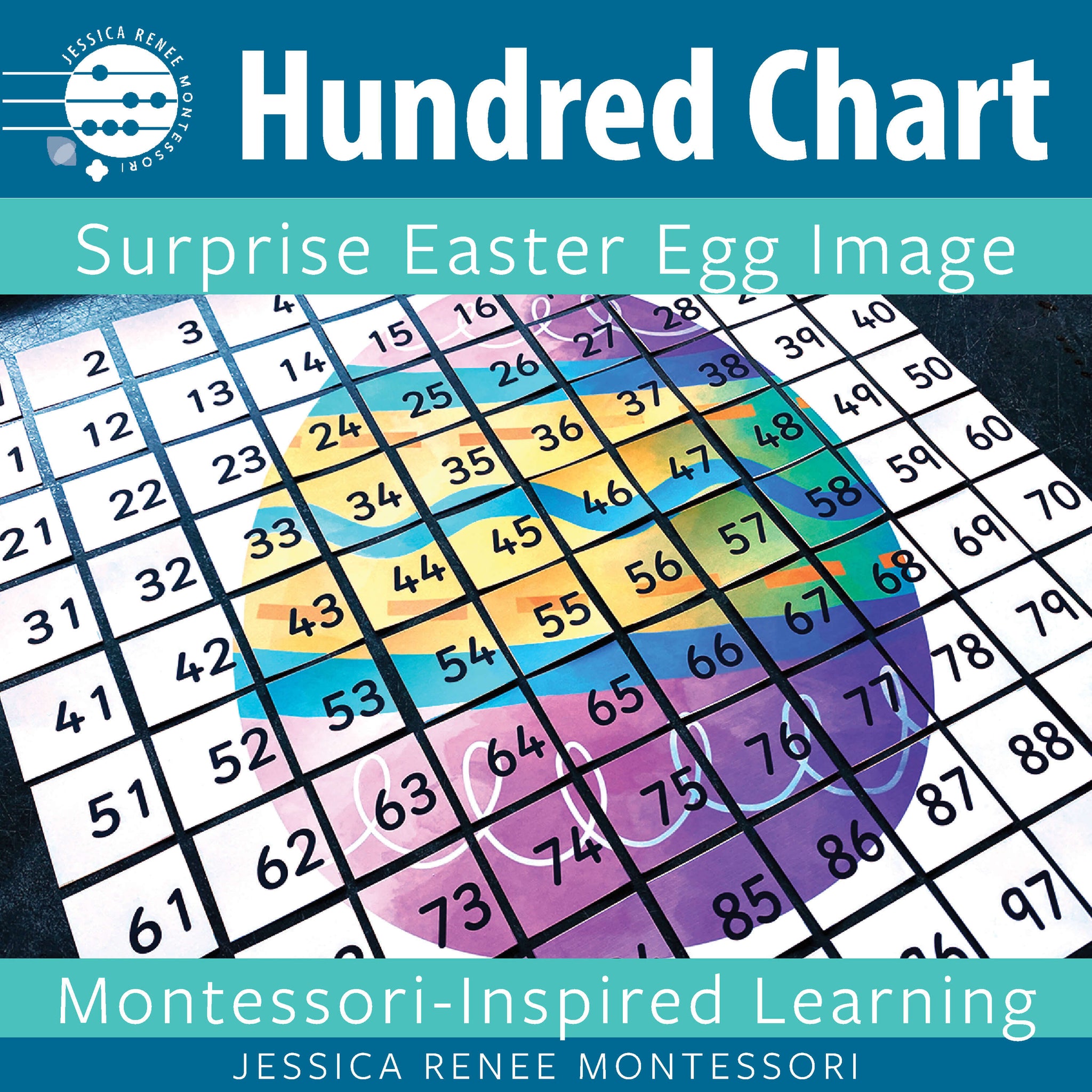 Montessori Math 100 Chart Spring Easter Egg – JRMontessori