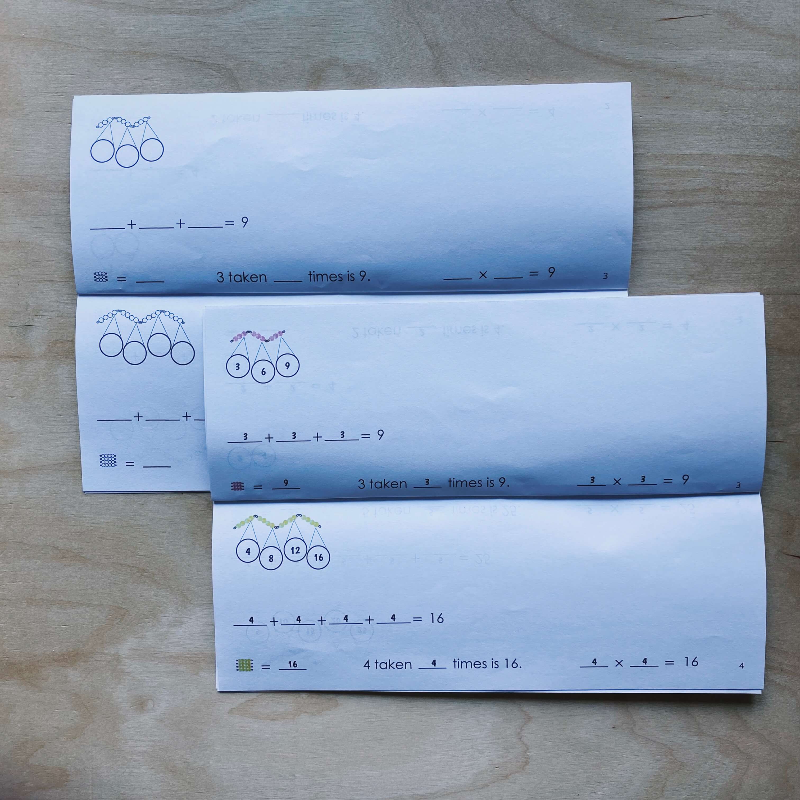 Montessori Bead Chain Multiplication Booklet – JRMontessori