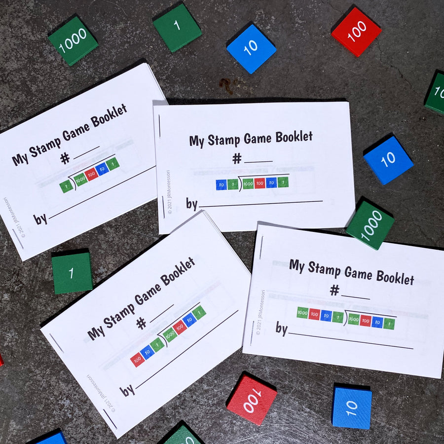 Montessori Math Blank Stamp Game Booklets – JRMontessori