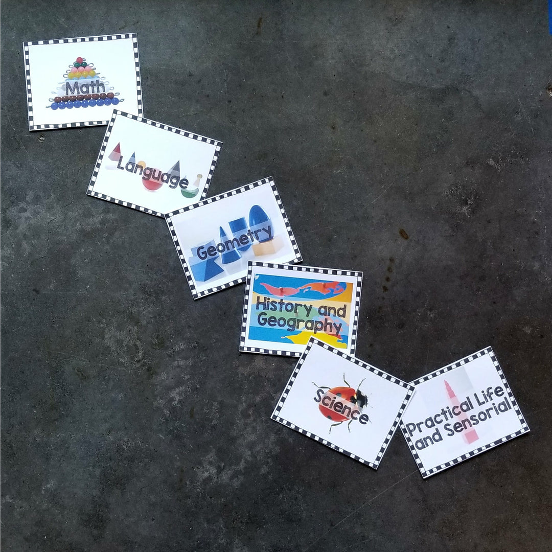 Montessori Classroom Area Labels with Real Images – JRMontessori