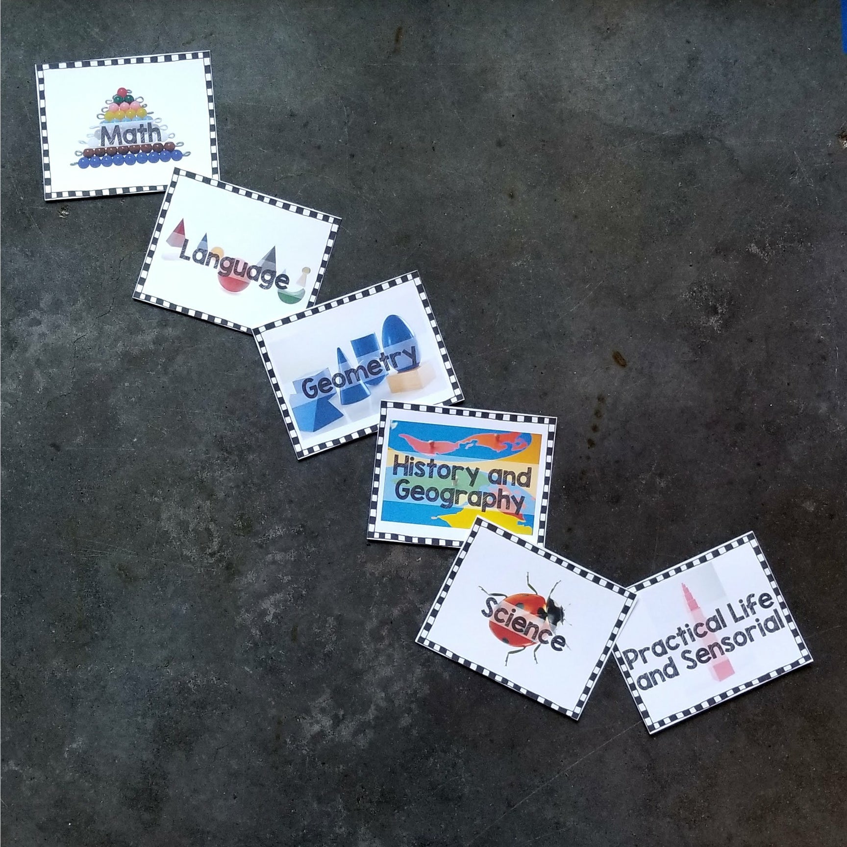 Montessori Classroom Area Labels with Real Images – JRMontessori