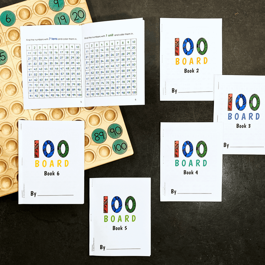 Montessori Math Hundred Board Booklets – JRMontessori