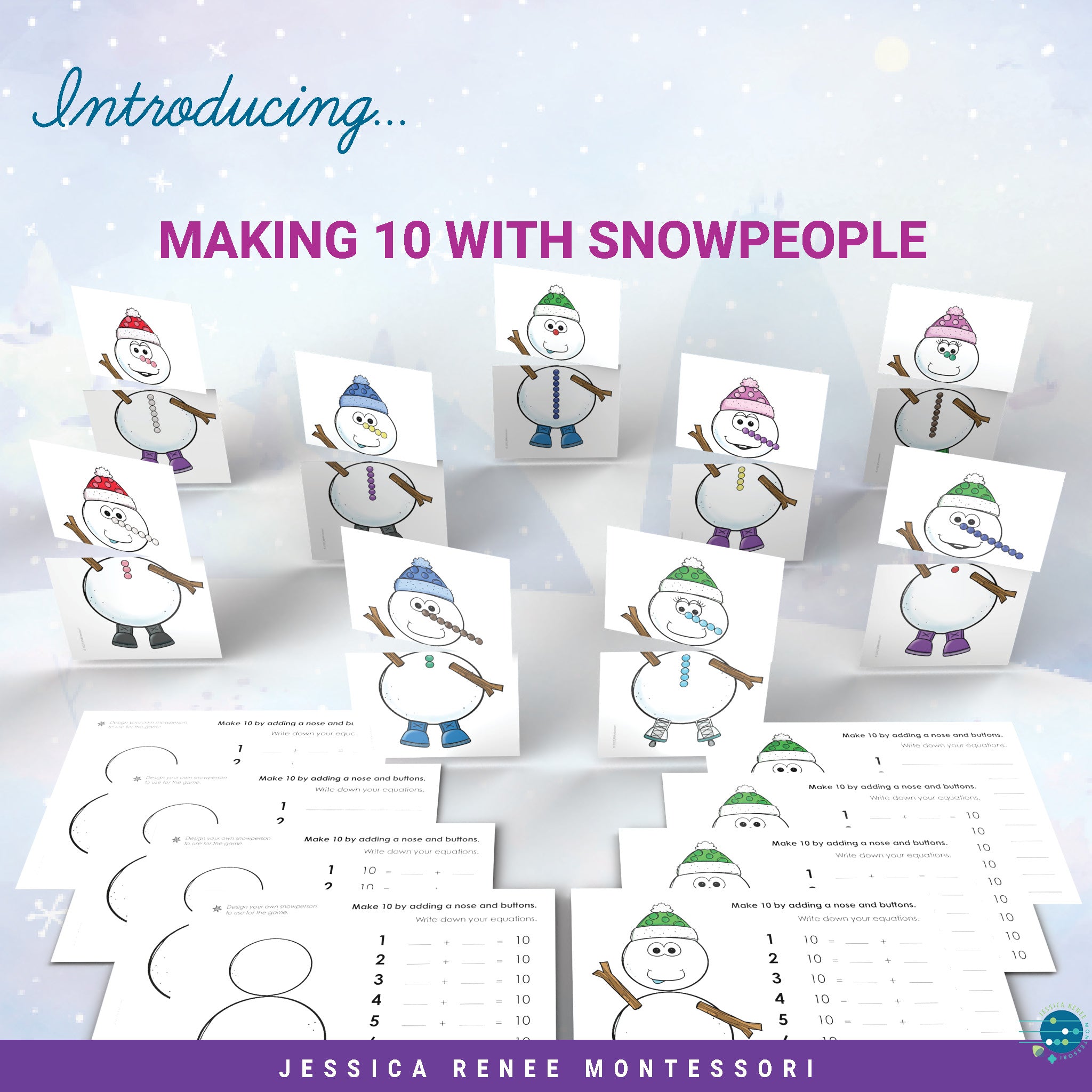 Montessori Winter & Christmas Math Activity: Making 10 Bead Stair Exte ...