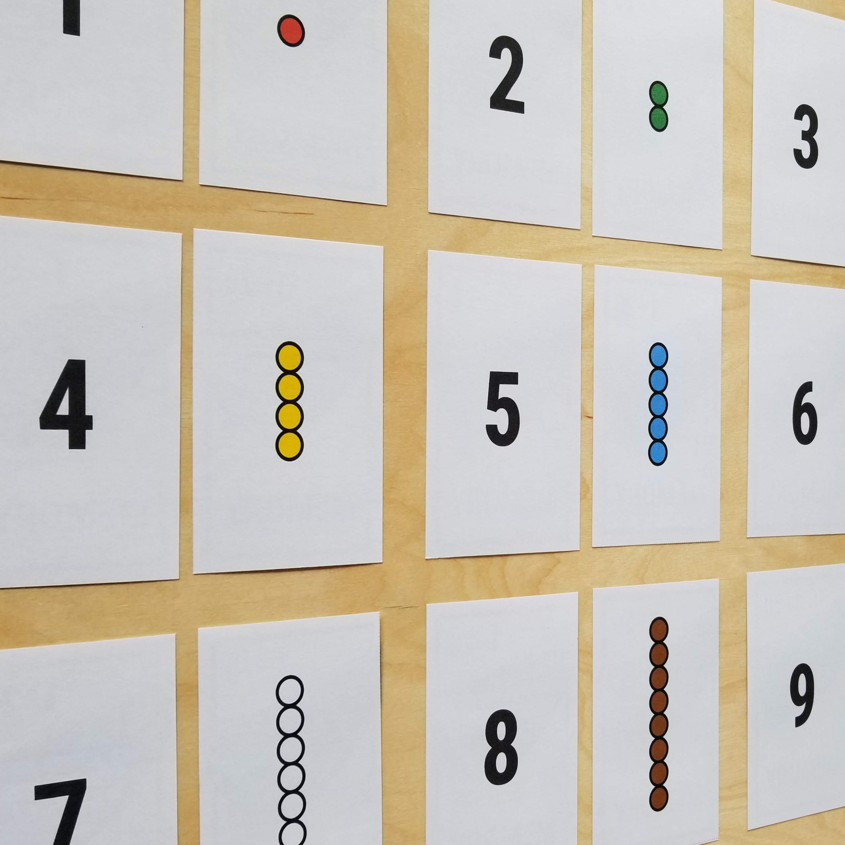 Montessori Math Memory Game: Beads and Numerals for 1–20 – JRMontessori