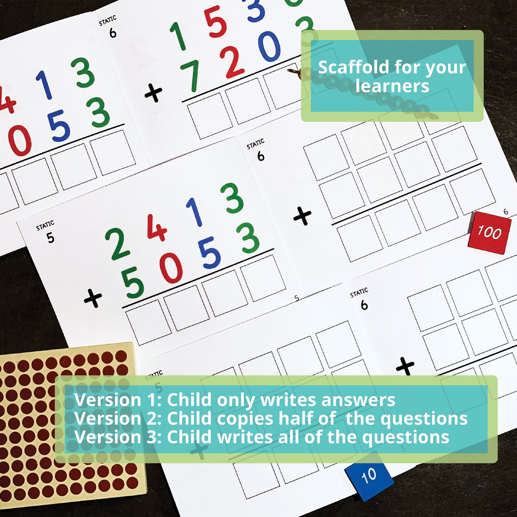 Montessori Math Operations Booklets – JRMontessori