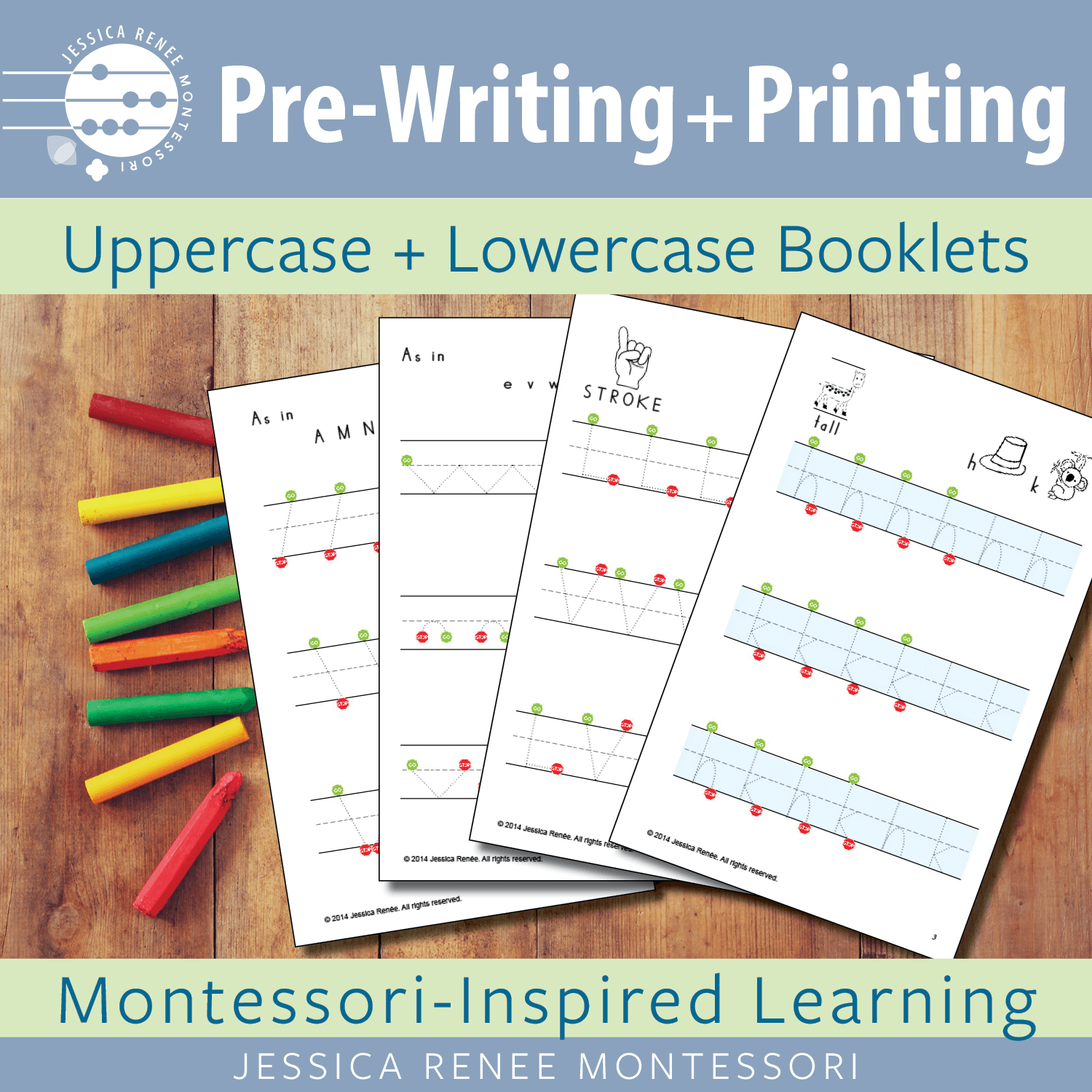 Pre-Writing and Printing Skills Booklets, Stroke Practice, Letter Form ...