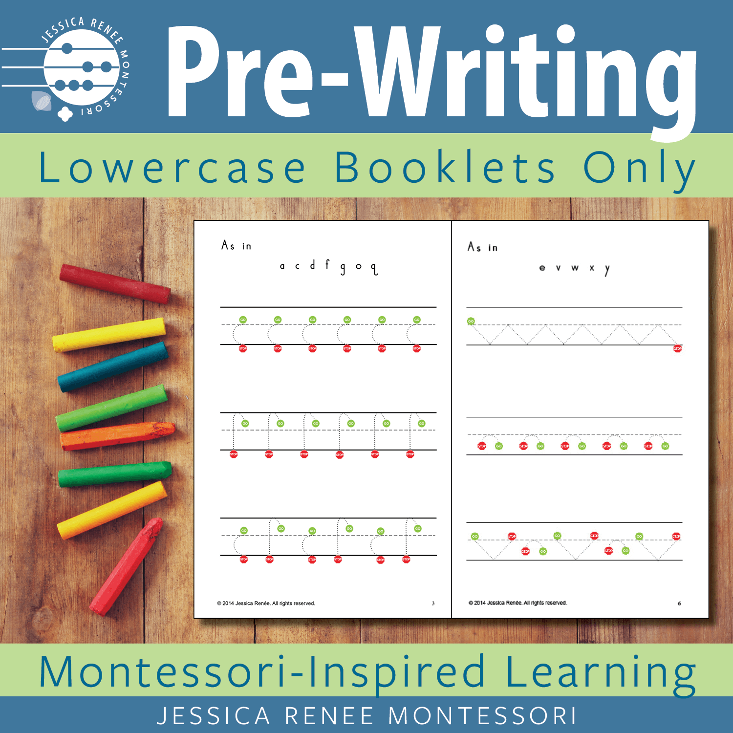 Pre-writing Booklet for Lowercase Letter Formation Practice – JRMontessori