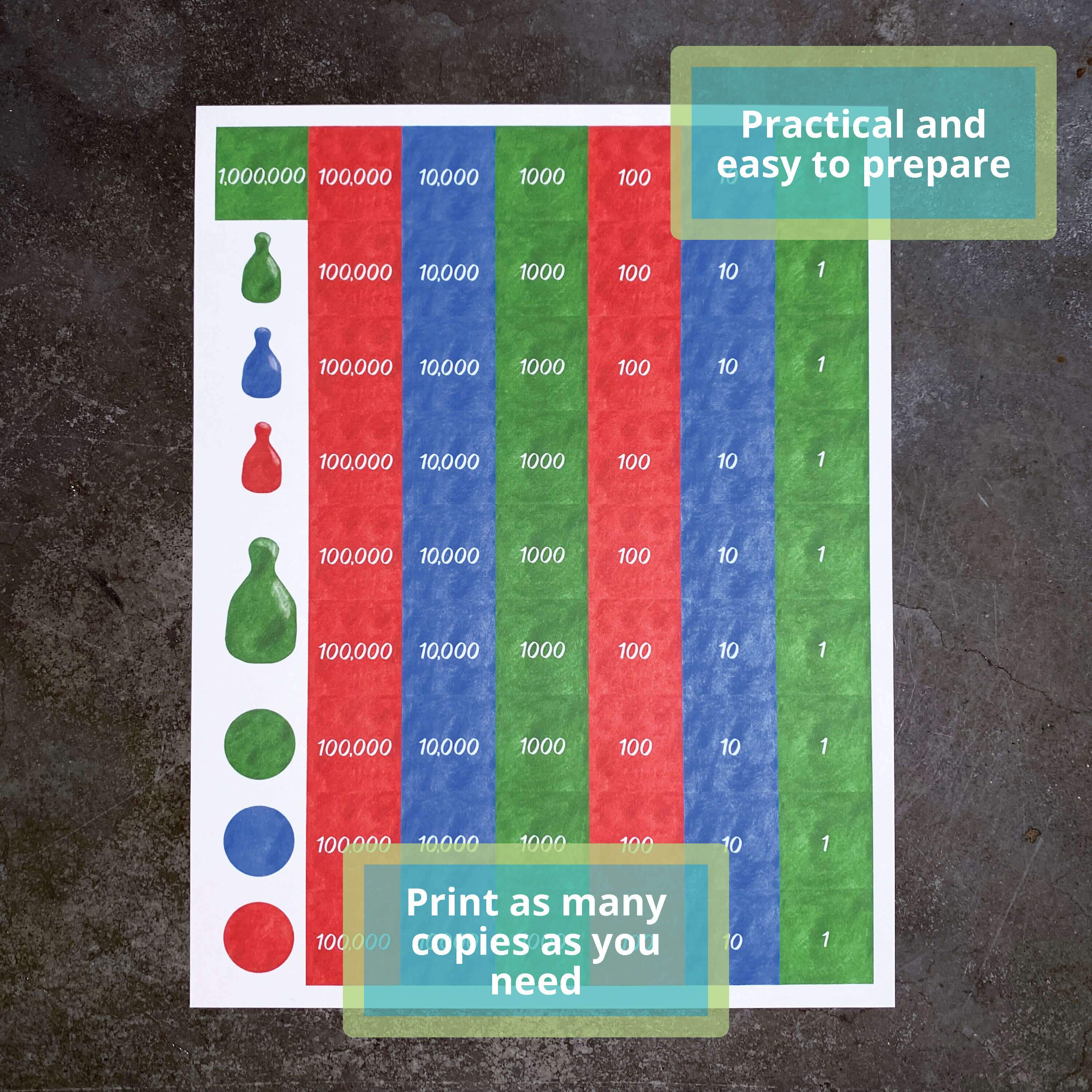 Montessori Printable Stamp Game Material – JRMontessori