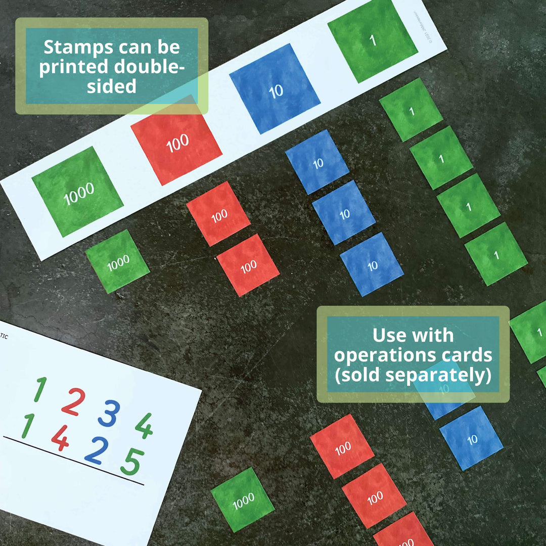 Montessori Printable Stamp Game Material – JRMontessori