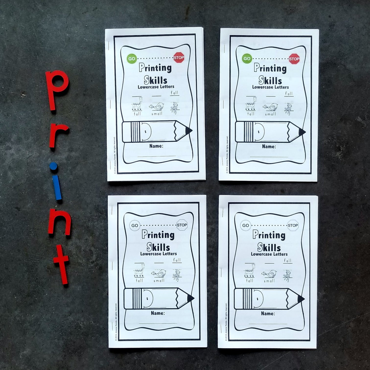 Pre-Writing and Printing Skills Booklets, Stroke Practice, Letter Form ...