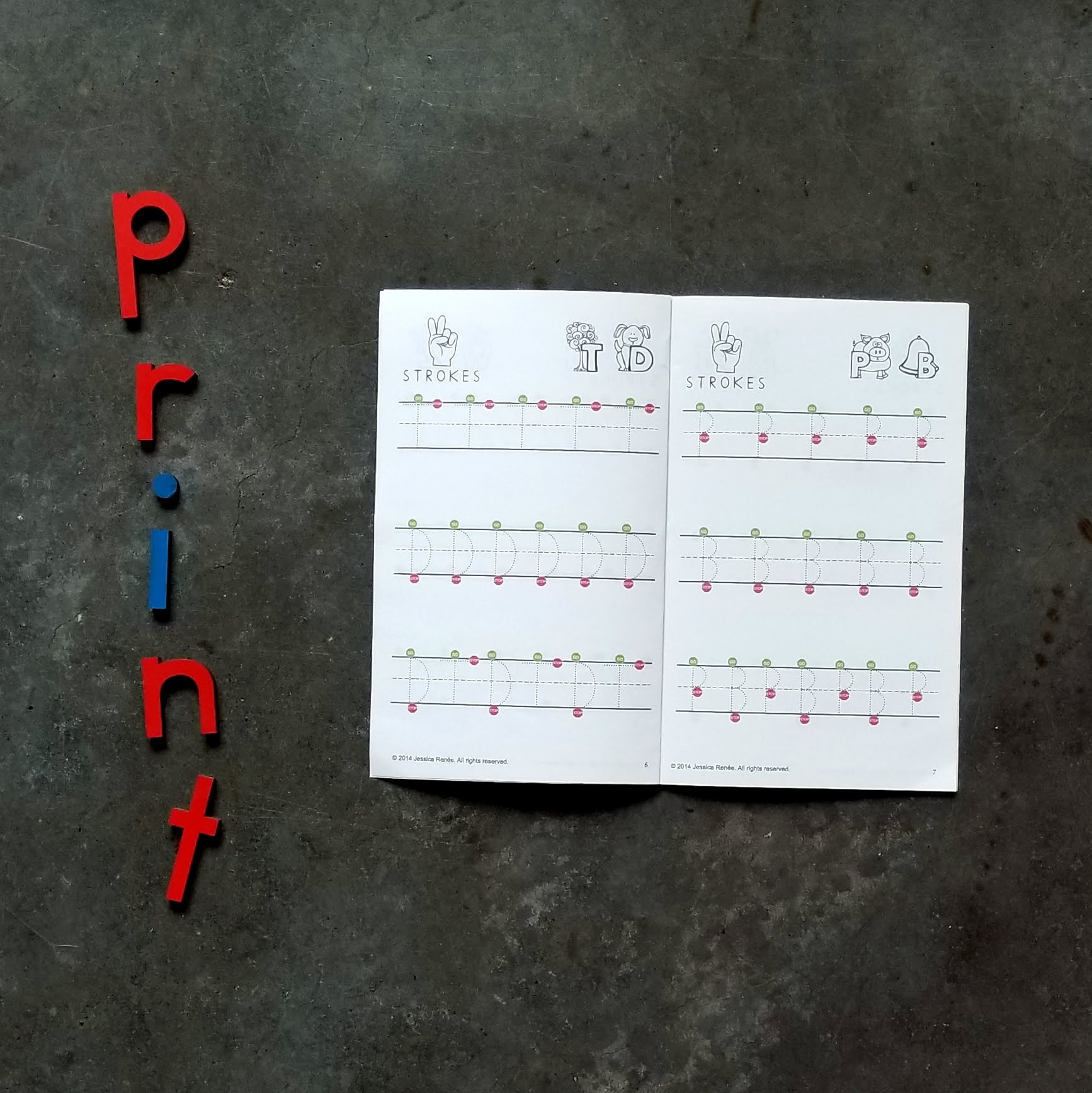 Printing Booklet for Uppercase Letter Formation Practice – JRMontessori