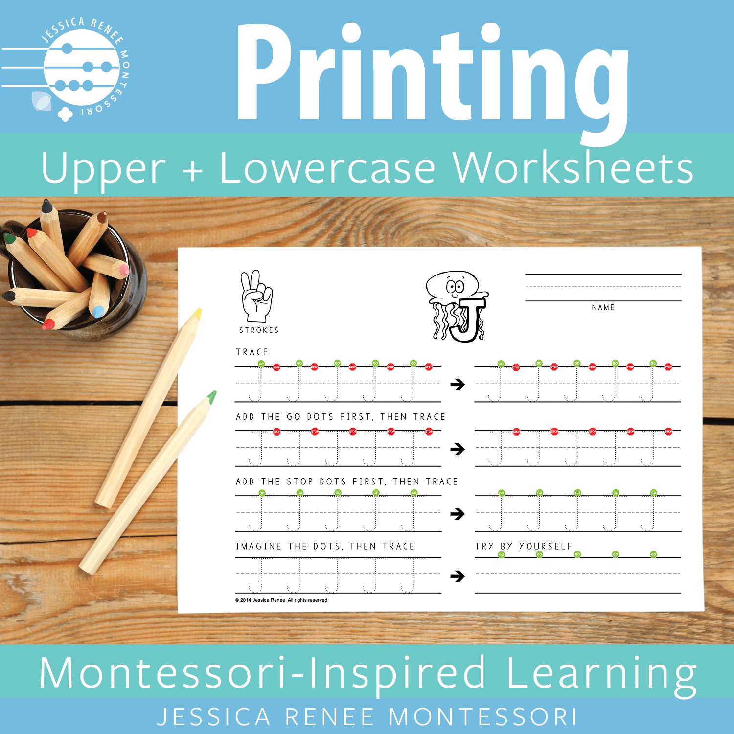 Printing Worksheets for Uppercase and Lowercase Letter Formation Pract ...