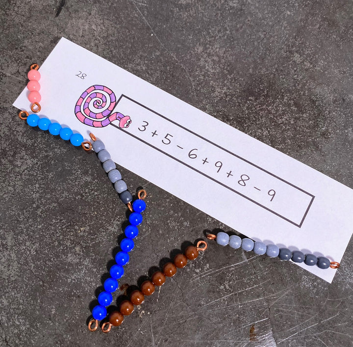 Montessori Math Subtraction Snake Game Cards (Numeral Version) for Fac ...