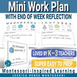 Montessori Work Plan Mini Booklet – JRMontessori