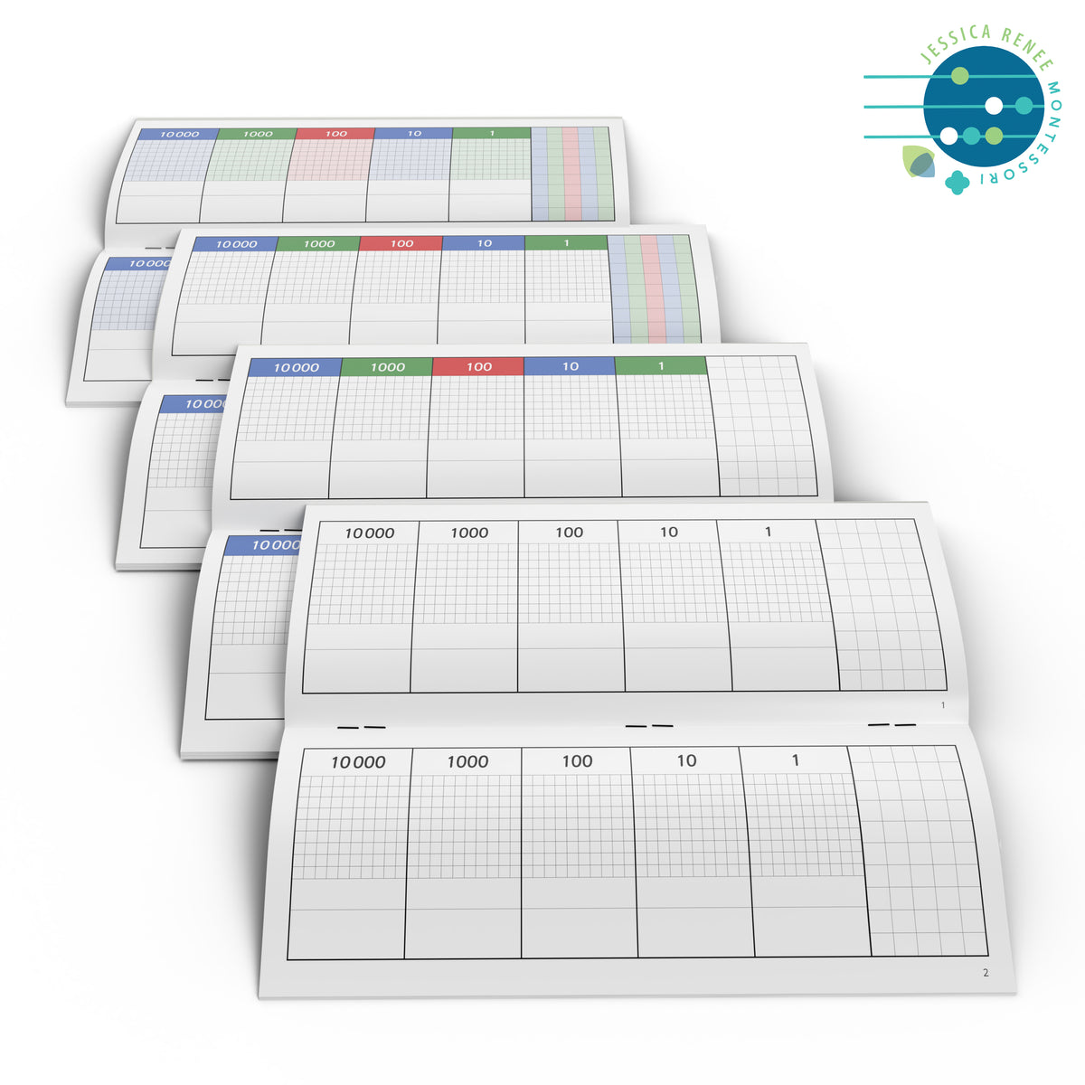 Montessori Math Paper: Blank Dot Game Booklets – JRMontessori