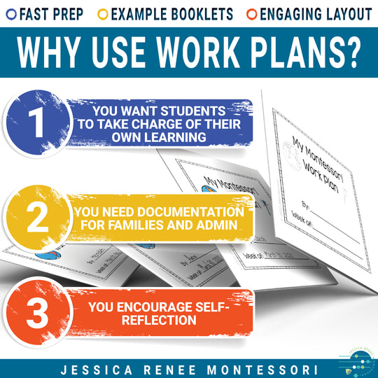 Montessori Work Plan Mini Booklet – JRMontessori