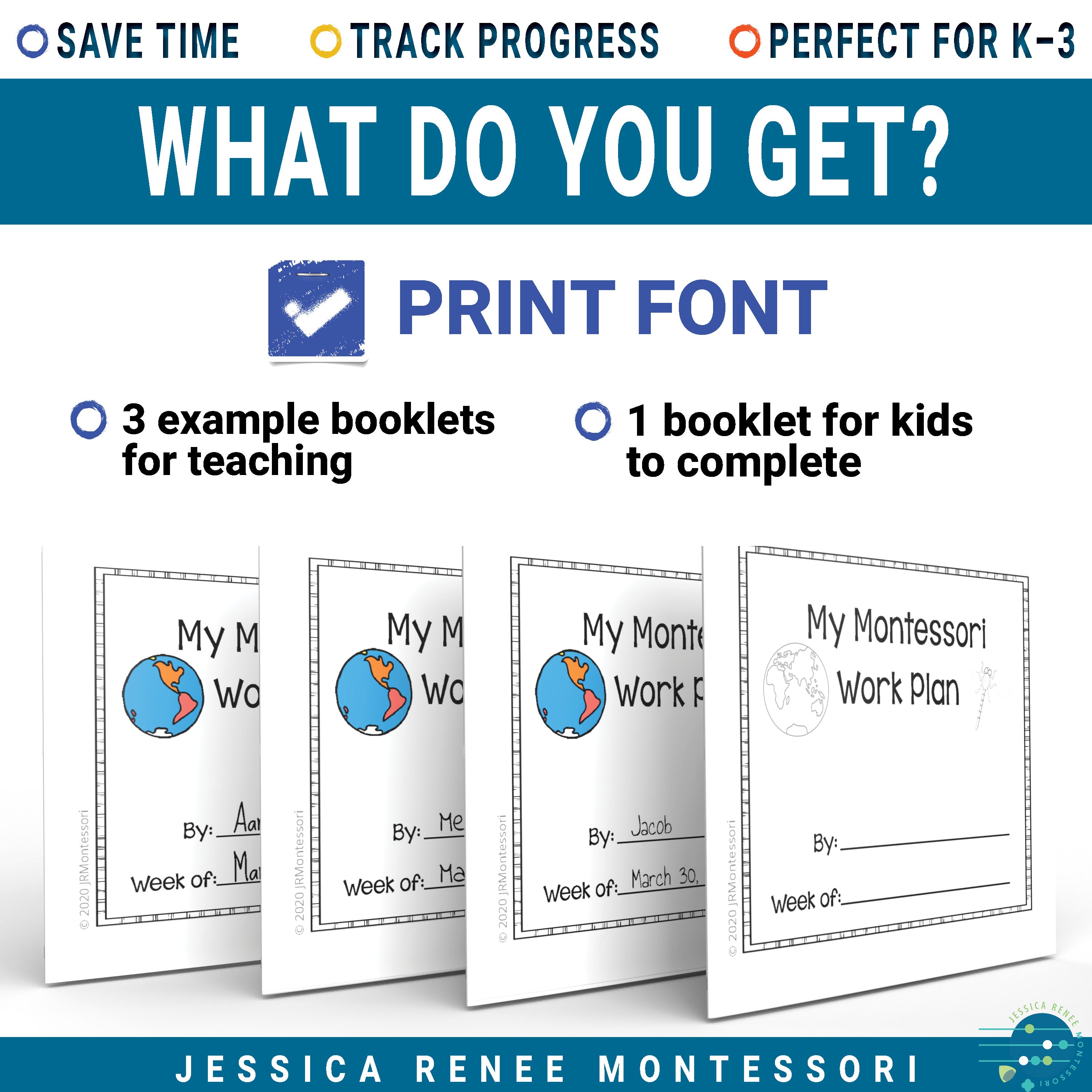Montessori Work Plan Mini Booklet – JRMontessori